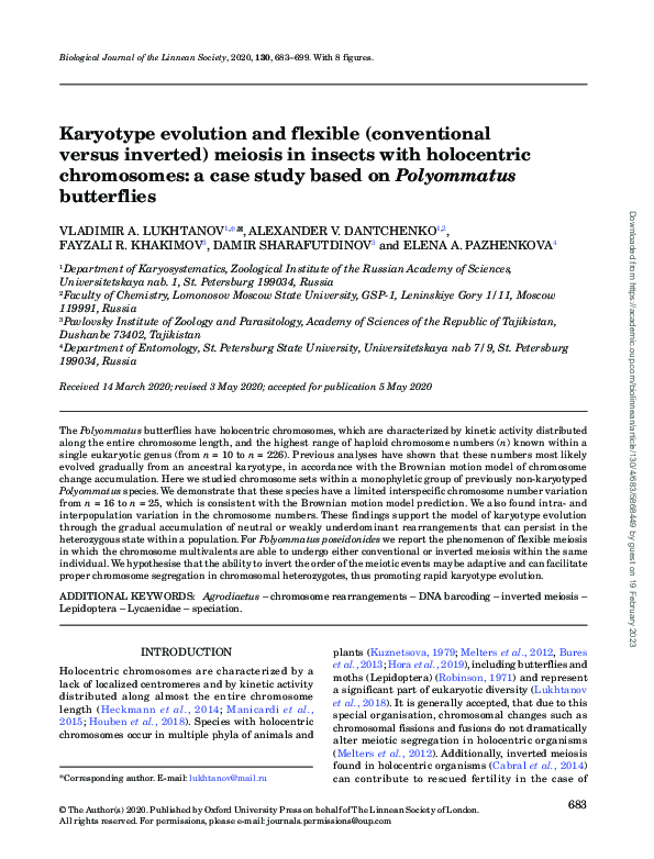 (PDF) Karyotype evolution and flexible (conventional versus inverted ...