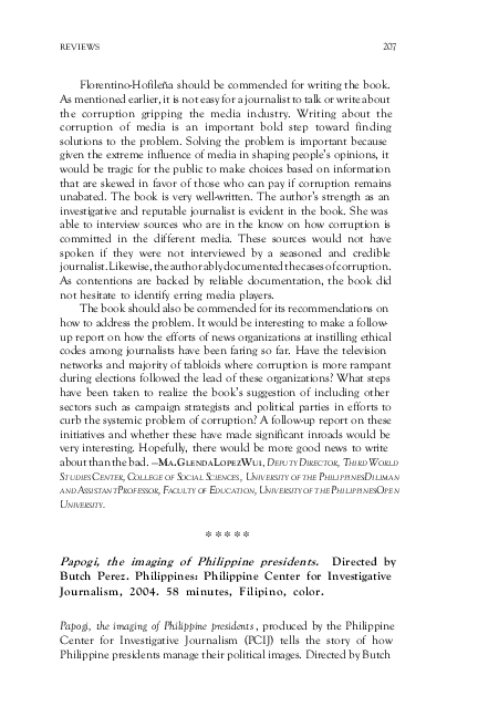 (PDF) Papogi: The Imaging of Philippine Presidents (Directed by Butch ...