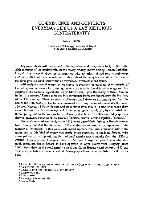 (PDF) Co-existence and conflicts : everyday life of a lay religious ...