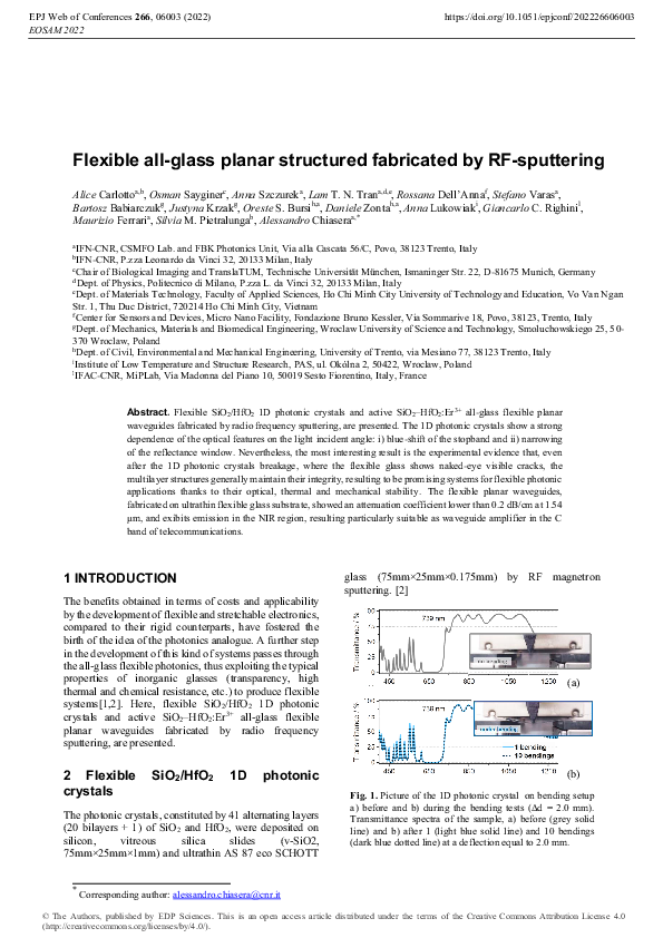 (PDF) Flexible all-glass planar structured fabricated by RF-sputtering