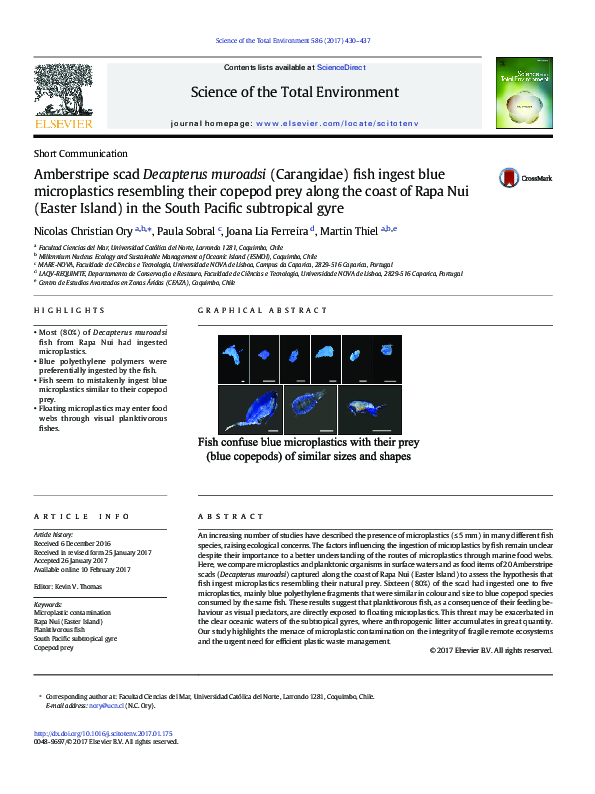 (PDF) Amberstripe scad Decapterus muroadsi (Carangidae) fish ingest ...