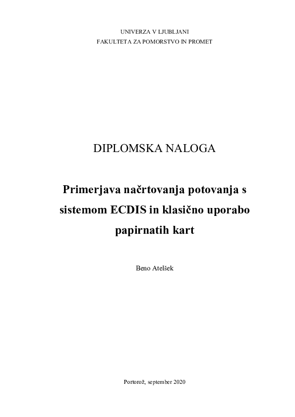 (PDF) Comparison of Ecdis Voyage Planning with the Classic Use of Paper ...