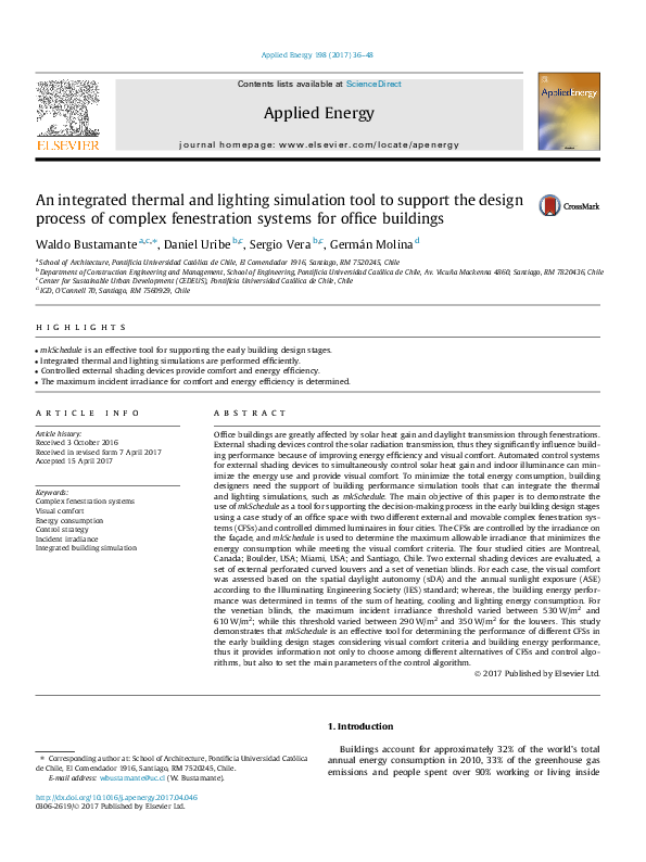 (PDF) An integrated thermal and lighting simulation tool to support the ...