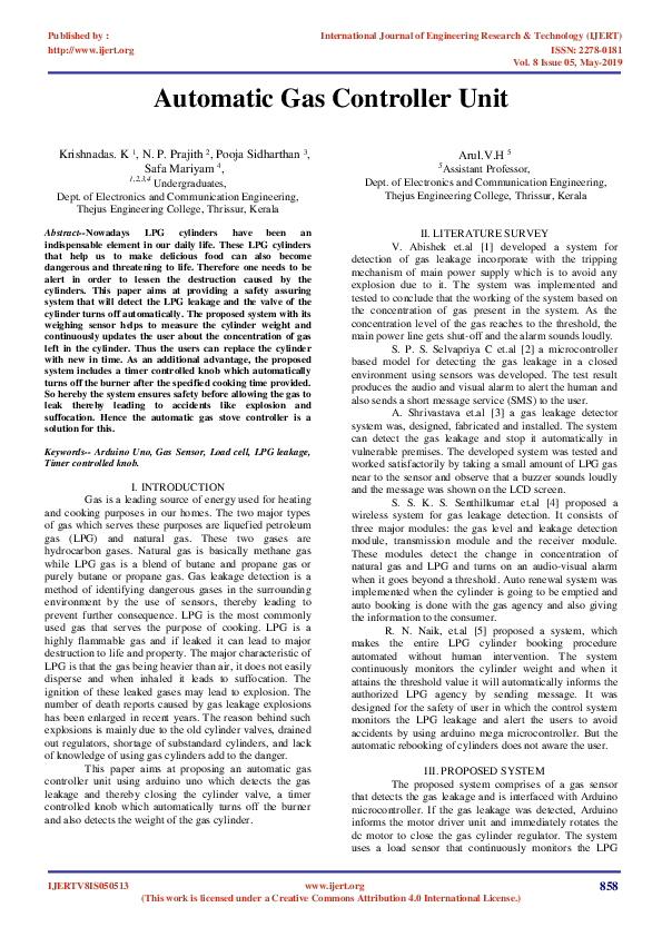 (PDF) Automatic Gas Controller Unit