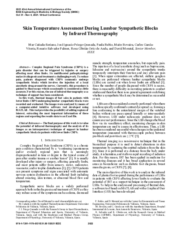 (PDF) Skin Temperature Assessment During Lumbar Sympathetic Blocks by ...