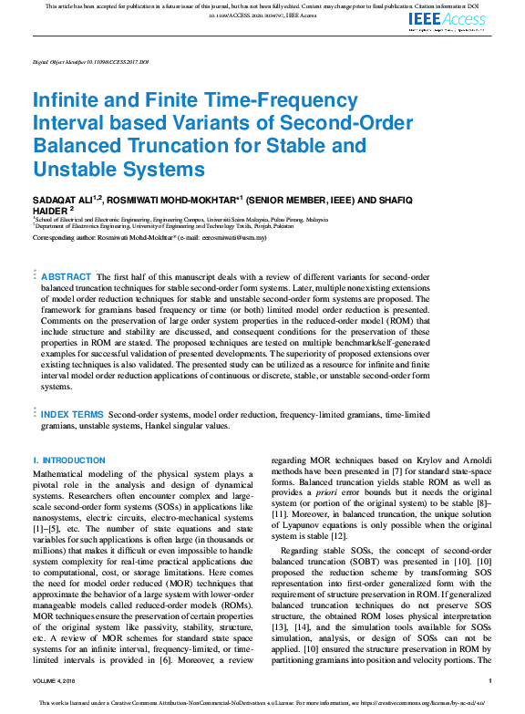 (PDF) Infinite and Finite Time-Frequency Interval Based Variants of Second-Order Balanced ...