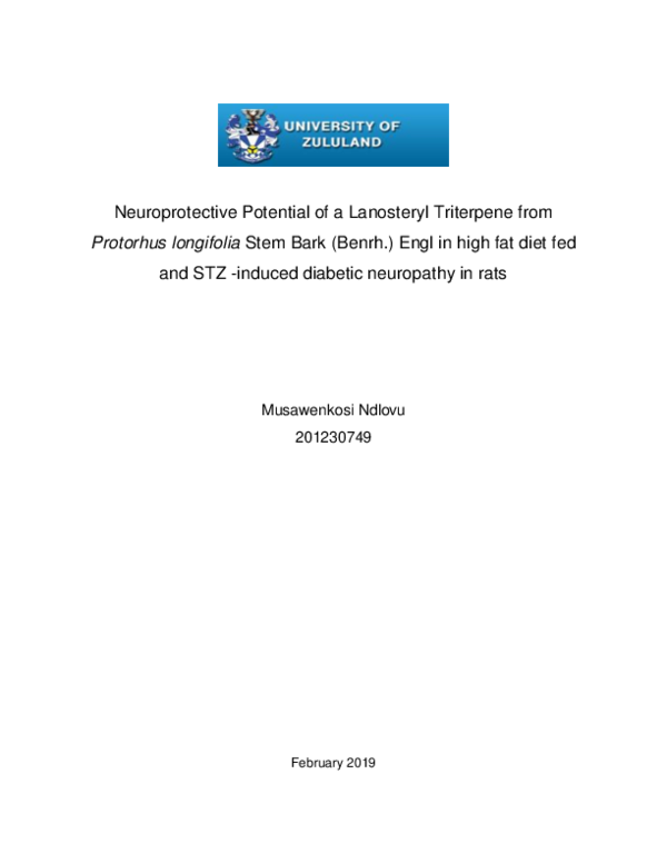 (PDF) Neuroprotective Potential of a Lanosteryl Triterpene from ...