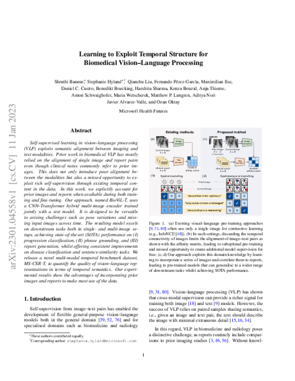 Pdf Learning To Exploit Temporal Structure For Biomedical Vision 9380
