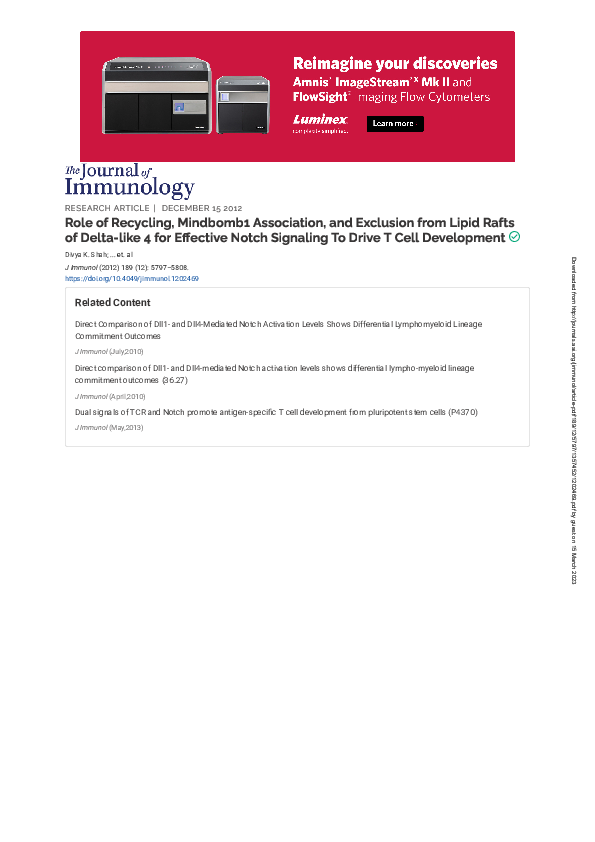 (PDF) Role of Recycling, Mindbomb1 Association, and Exclusion from ...