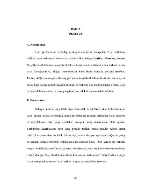 (PDF) Konsep Israf Menurut Al-Qur’an(Kajian Tafsir Maudhu’i) (Skripsi)
