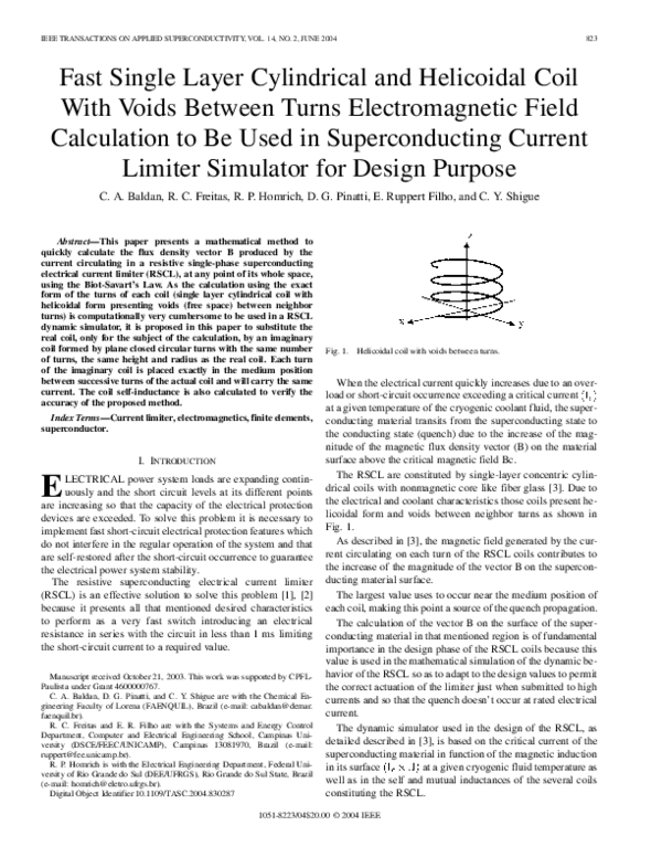 (PDF) Rapid Calculation of Electromagnetic Fields in RSCL Designs