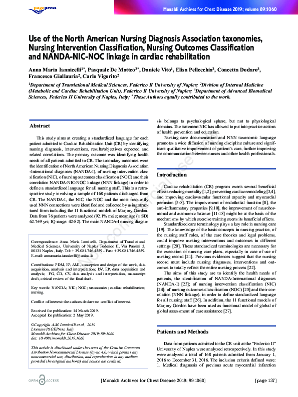 (PDF) Use of the North American Nursing Diagnosis Association ...