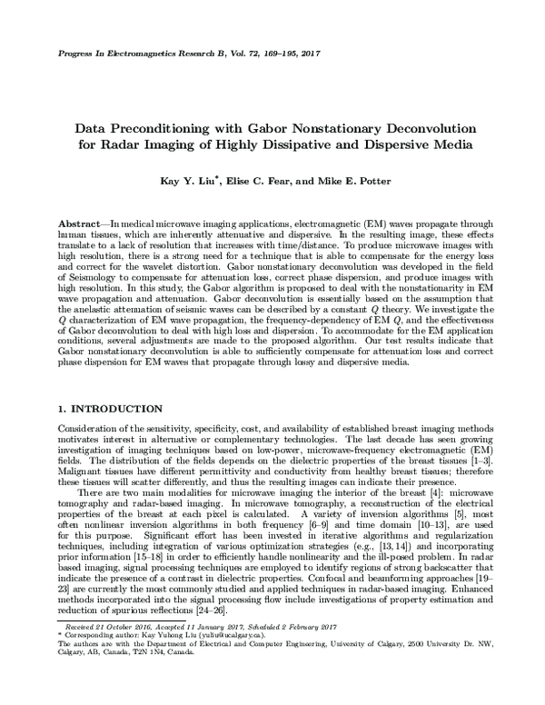 (PDF) Data Preconditioning with Gabor Nonstationary Deconvolution for Radar Imaging of Highly ...