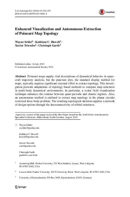 (PDF) Enhanced Visualization and Autonomous Extraction of Poincaré Map Topology