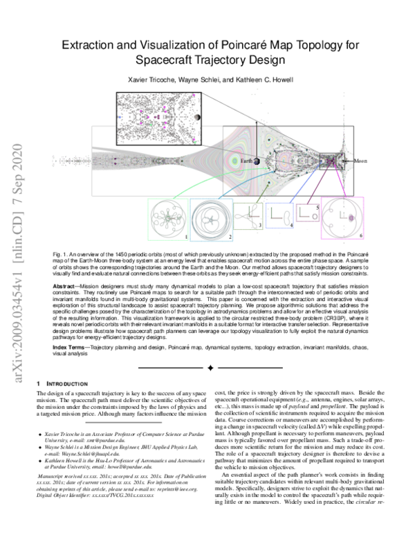(PDF) Extraction and Visualization of Poincare Map Topology for Spacecraft Trajectory Design