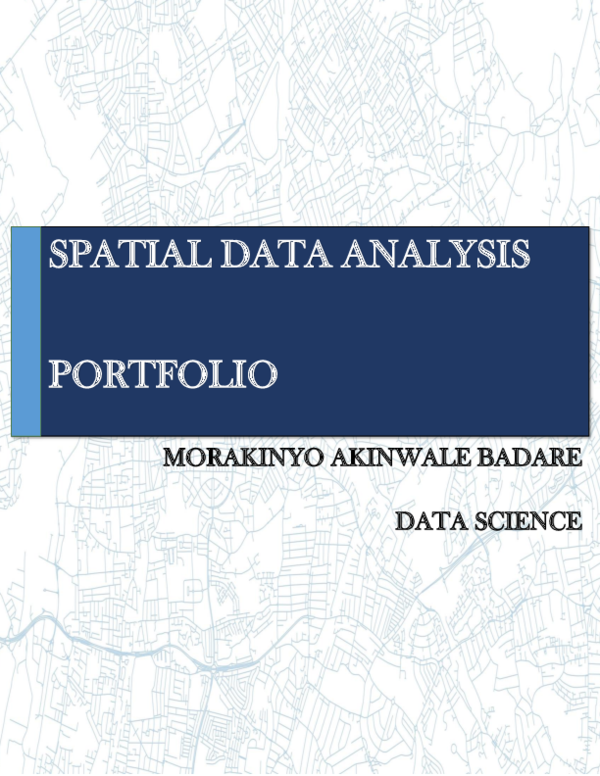 (PDF) SPATIAL DATA ANALYSIS PORTFOLIO