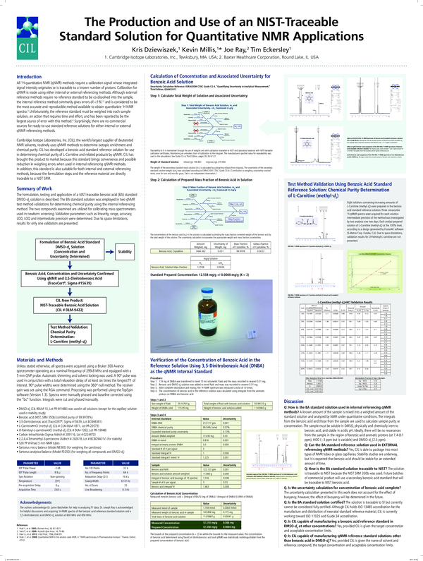 (PDF) The Production and Use of an NIST-Traceable Standard Solution for ...