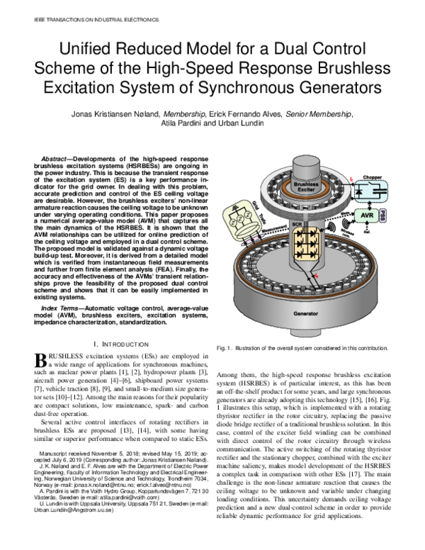 (PDF) Unified Reduced Model for a Dual Control Scheme of the High-Speed Response Brushless ...