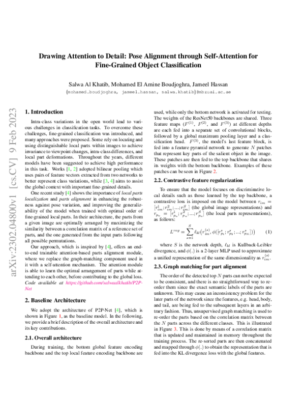 (PDF) Drawing Attention to Detail: Pose Alignment through Self-Attention for Fine-Grained Object ...