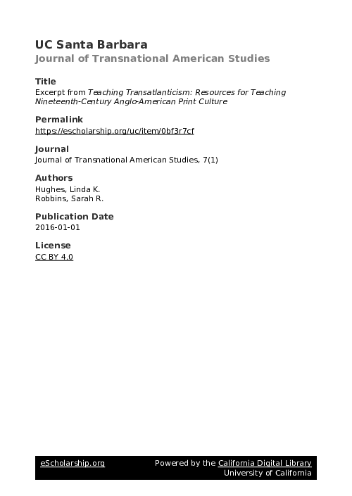 (PDF) Introduction: Tracing Currents and Joining Conversations