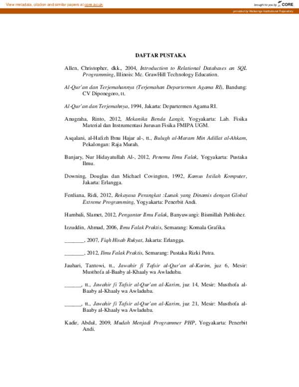 (PDF) Pemrograman Data Ephemeris Matahari dan Bulan Berdasarkan ...