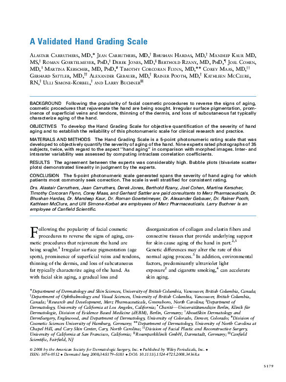(PDF) A Validated Hand Grading Scale