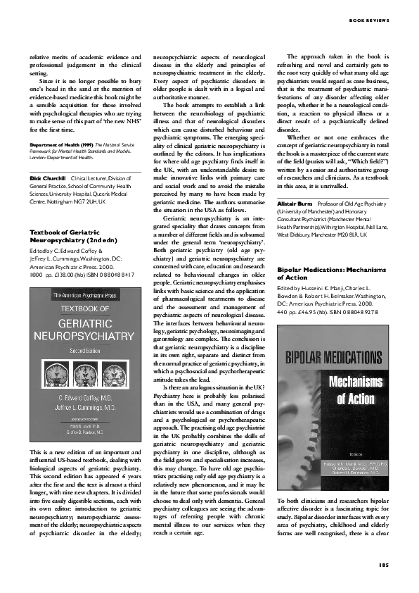 (PDF) Bipolar Medications: Mechanisms of Action