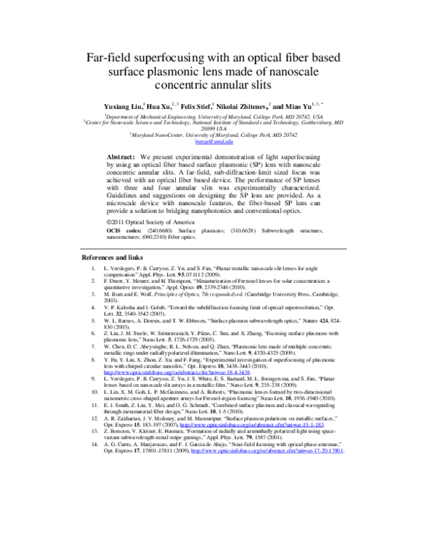 (PDF) Far-field superfocusing with an optical fiber based surface ...