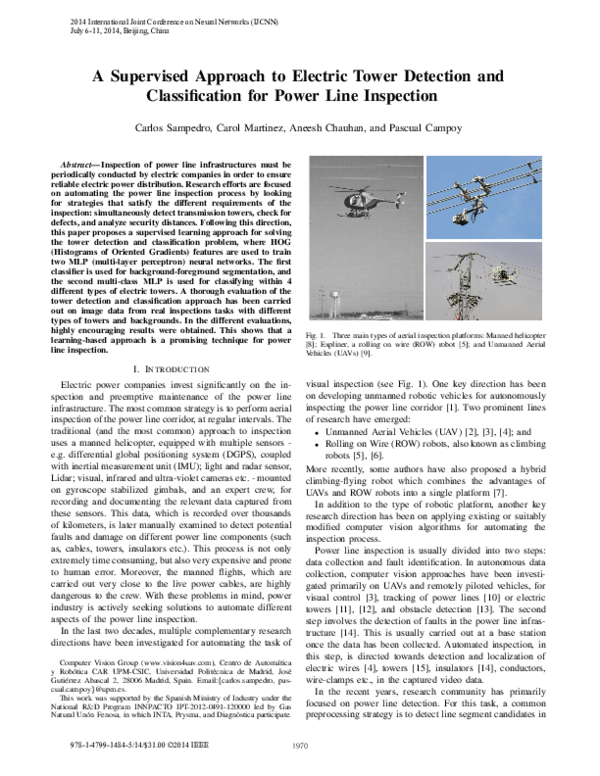 (PDF) A supervised approach to electric tower detection and ...