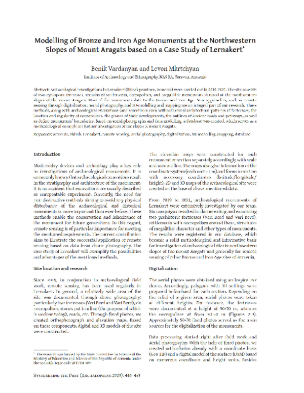 (PDF) Modelling of Bronze and Iron Age Monuments at the Northwestern ...