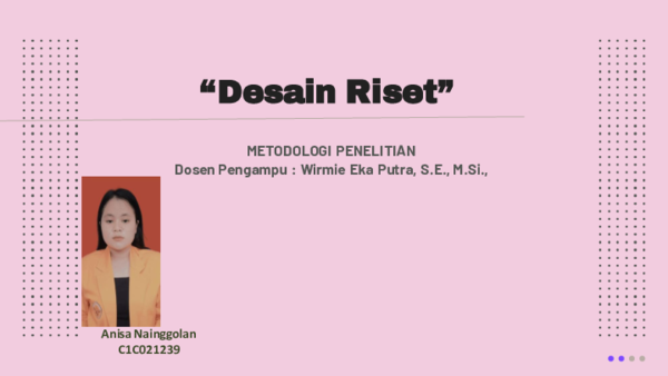 (PDF) PPT DESAIN RISET