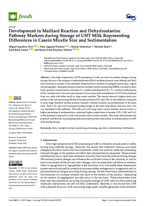 (PDF) Development in Maillard Reaction and Dehydroalanine Pathway ...