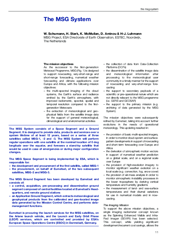 (PDF) The MSG System