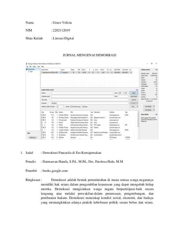 (PDF) Grace Velicia 2202112019 Tugas Literasi Digital