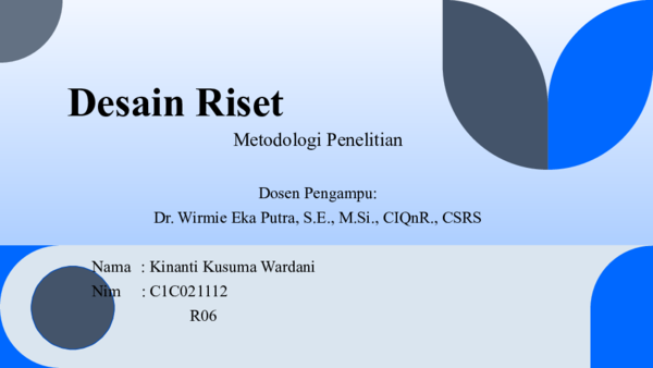 (PPT) PPT Desain Riset