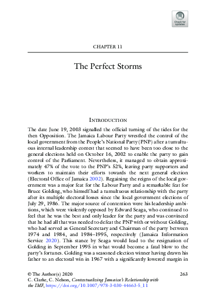 (PDF) The Perfect Storms