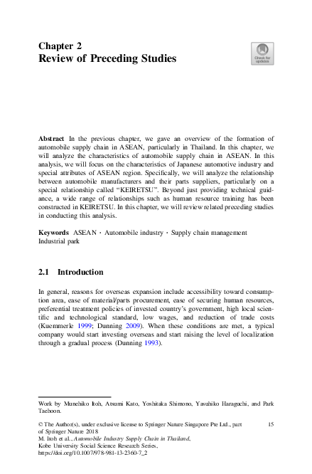 (PDF) Review of Preceding Studies
