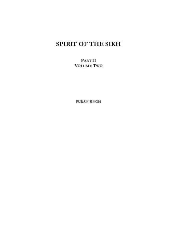 (PDF) Spirit of the Sikh