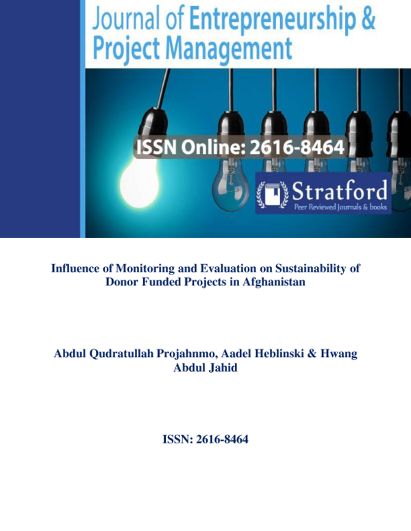 (PDF) Influence of Monitoring and Evaluation on Sustainability of Donor Funded Projects in ...