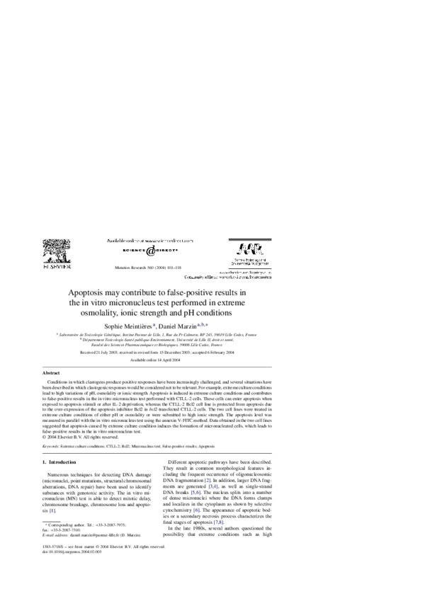 (PDF) Apoptosis may contribute to false-positive results in the in ...