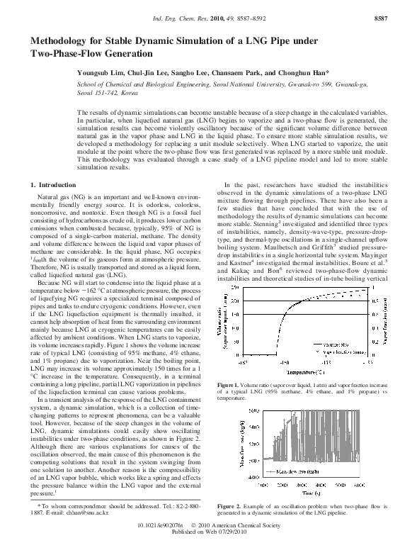 (PDF) Methodology for Stable Dynamic Simulation of a LNG Pipe under Two ...