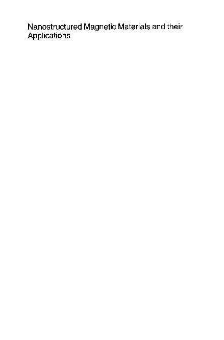 (PDF) Nanostructured Magnetic Materials and their Applications