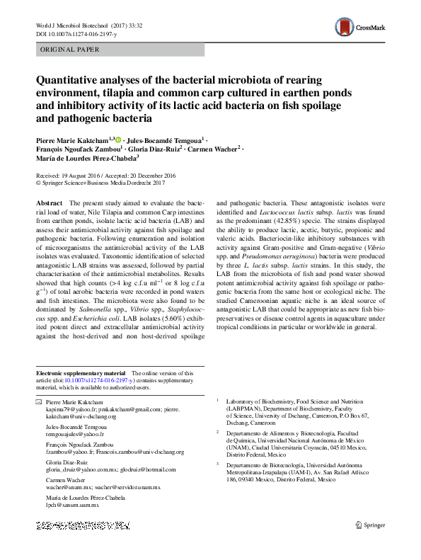 (PDF) Quantitative analyses of the bacterial microbiota of rearing ...