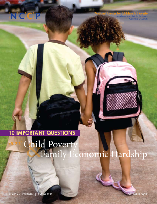 (PDF) Ten Important Questions About Child Poverty and Family Economic ...