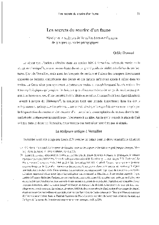 (PDF) Les secrets du sourire d\u27un faune -Fénelon et la sculpture de ...