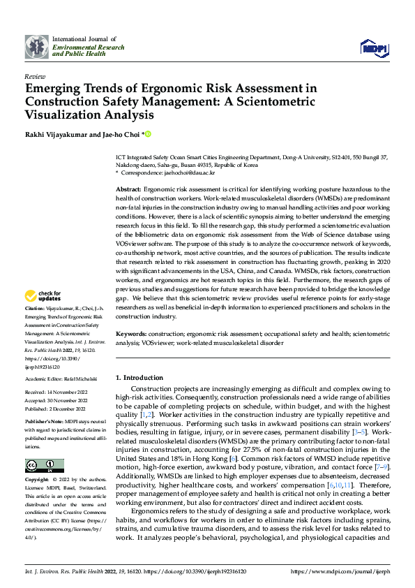 (PDF) Emerging Trends of Ergonomic Risk Assessment in Construction ...