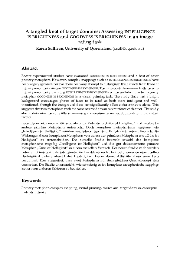 (PDF) A Tangled Knot of Target Domains: Assessing Intelligence Is Brightness and Goodness Is ...