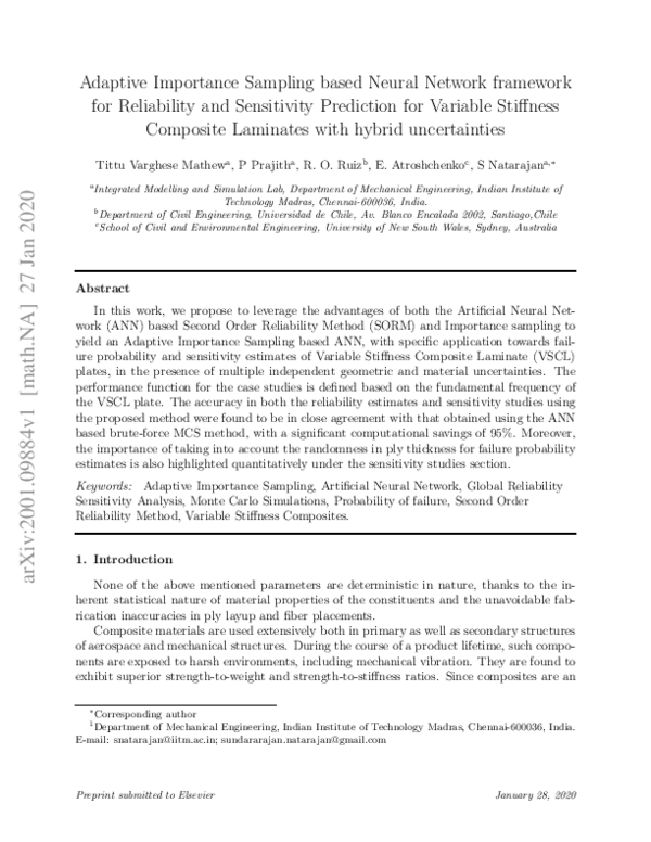 Pdf Adaptive Importance Sampling Based Neural Network Framework For