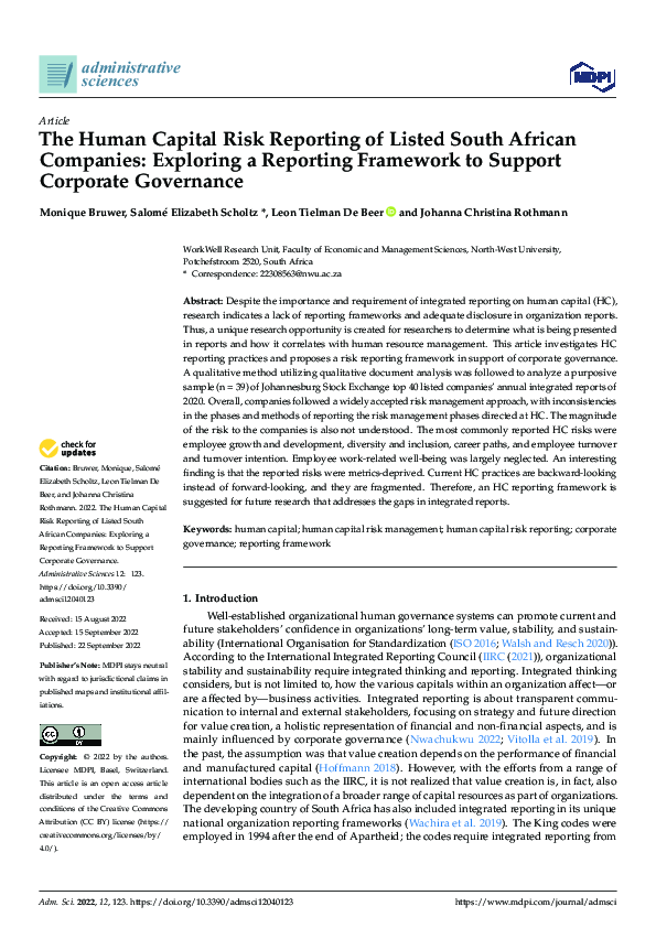 (PDF) African Companies: Exploring a Reporting Framework to Support
