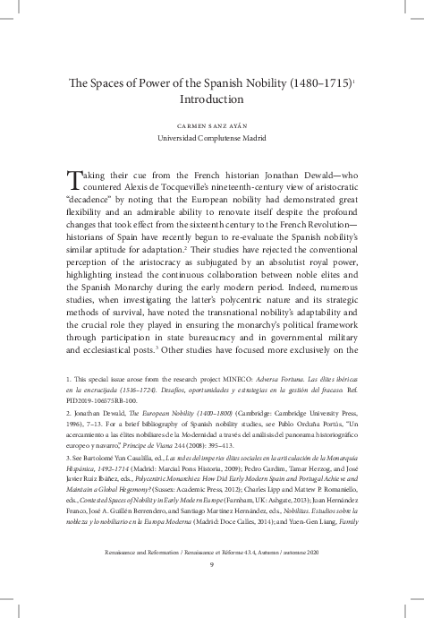 (PDF) Spaces of Power of the Spanish Nobility (1480–1715): Introduction